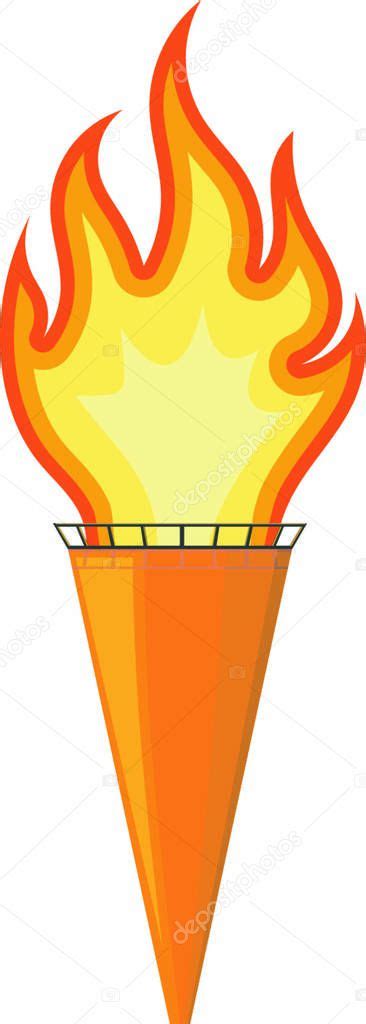 Ilustración Vectorial De Una Antorcha De Dibujos Animados Eps10 2023