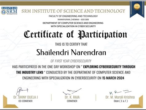 Cybersecurity Industrylens Continuouslearning Shailendri Narendran
