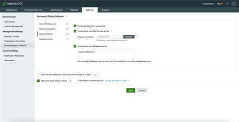 Password Policy Enforcer ManageEngine Identity360