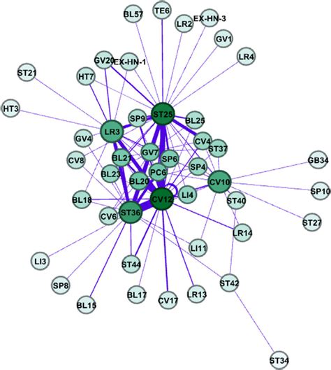 Network Analysis Of Acupoint Combinations For Treating Functional