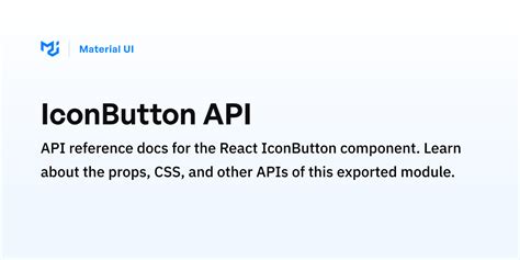 Iconbutton Api Material Ui