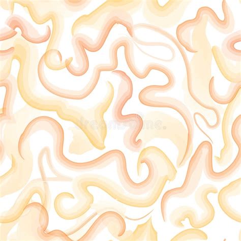 Abstract Wavy Lines Seamless Pattern Spring Organic Texture With Flowing Wavy Shapes Stock
