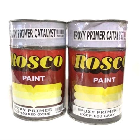 Rosco Epoxy Primer 1 Gallon With 1 Liter Epoxy Catalyst Pinturang