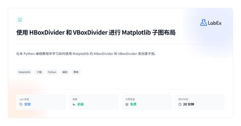 Matplotlib 子图 Python 编程教程 Labex