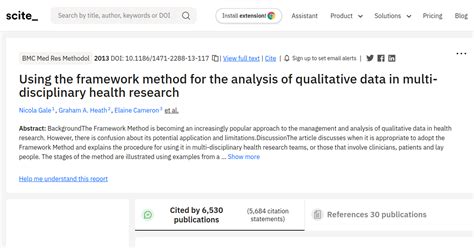 using the framework method for the analysis of qualitative data in
