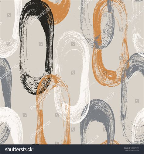 Seamless Pattern Brush Texture Circles Stock Vector Royalty Free 1689675757 Shutterstock
