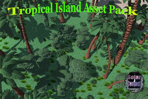 tropical island asset pack 3d vegetation unity asset store