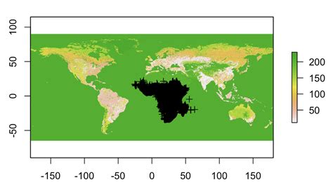 Raster Transforming Crs For Globcover Data Using R Geographic