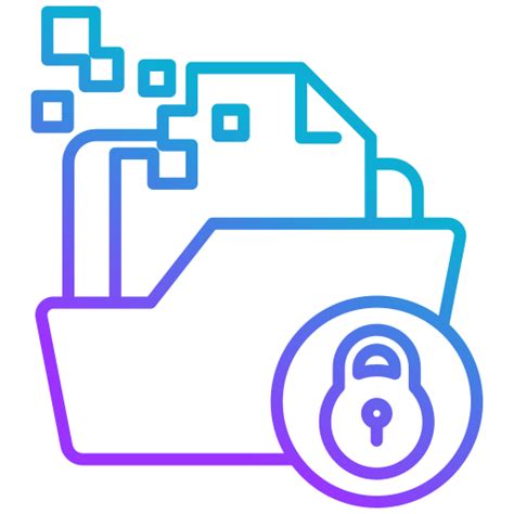 Encrypted File Generic Gradient Outline Icon