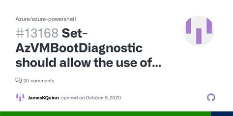 Set Azvmbootdiagnostic Should Allow The Use Of Managed Storage Account · Issue 13168 · Azure