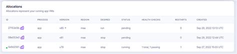 old instance is running and new deploy is stuck at pending questions