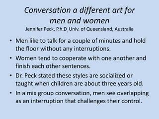 Perceptions Of Gender Language Use PPTX