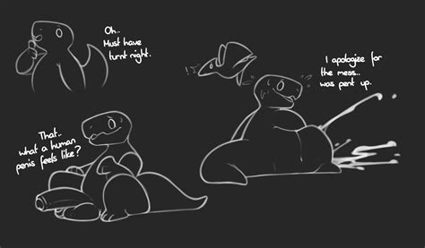 Rule 34 Anthro Balls Belly Bodily Fluids Cum Dialogue Dinosaur