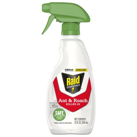 Raid Essentials Ant And Roach Killer 29 Essential Oil Insecticide With