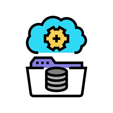 Data Archiving Database Color Icon Vector Illustration 33063225 Vector Art At Vecteezy