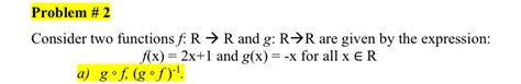 Solved Problem 2 A G∘fg∘f−1