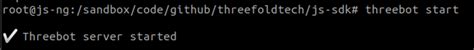 cannot start 3bot server · issue 87 · threefoldtech js sdk · github