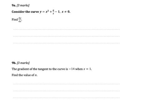 Solved A Marks Consider The Curve Y X X Chegg