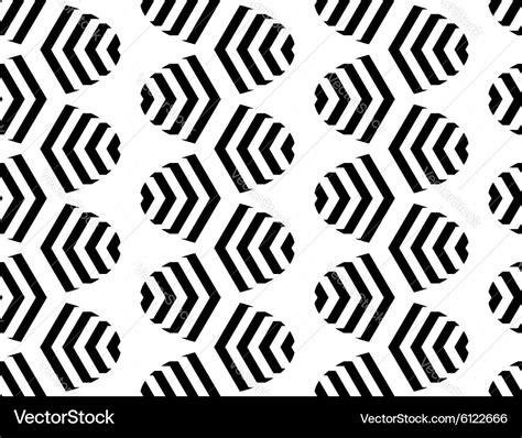Design Seamless Monochrome Zigzag Pattern Vector Image