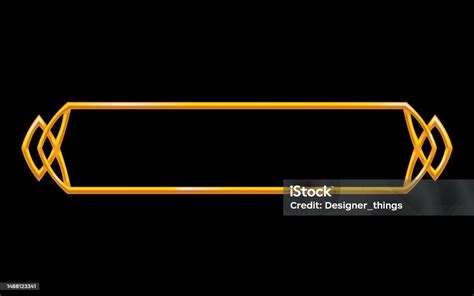 프레임 중세 게임 Ui 금속 제목 배너 또는 장식 테두리입니다 웹 또는 게임 디자인을 위한 벡터 자산입니다 중세 스타일의 빈 사각형 프레임입니다 인터페이스 요소 금 금속에
