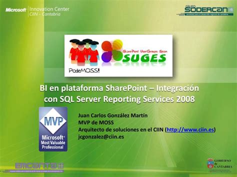 Ppt Bi En Plataforma Sharepoint Integración Con Sql Server