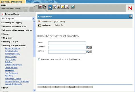 Novell Doc Identity Manager 301 Installation Guide Creating The