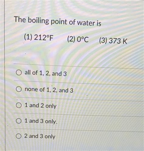 Answered The Boiling Point Of Water Is 1 212°f… Bartleby