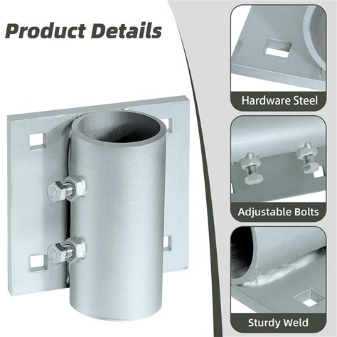 Stationary Dock Heavy Duty Side Leg Pipe Holder Floating Dock Bracket Hardware