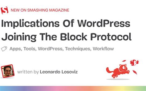 implications of wordpress joining the block protocol — smashing