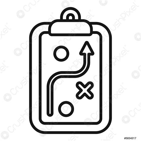 Tactical Core Values Icon Outline Vector Value Company Stock Vector