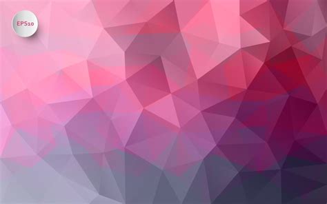 Abstract Triangular Mosaic Purple Pink Background Vector Image
