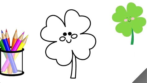 Как лесно да нарисувате четирилистна детелина 🍀 Лесни рисунки 🍀 Youtube