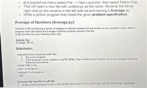 At A Jupyterhub Menu Select File New Launcher Chegg