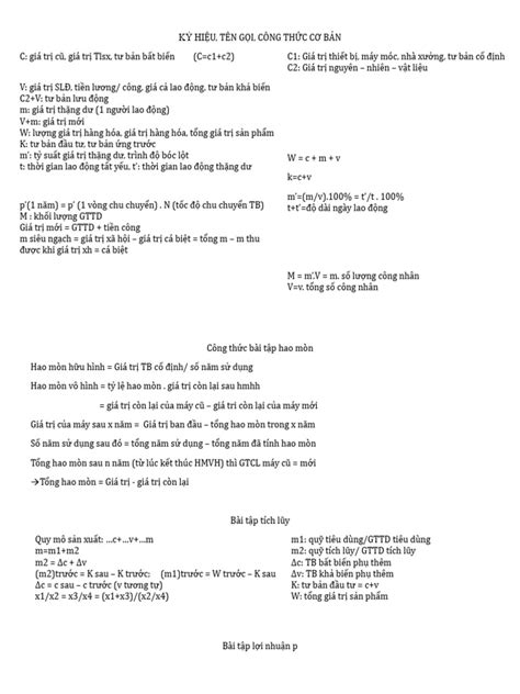 Công Thức Ktct Pdf