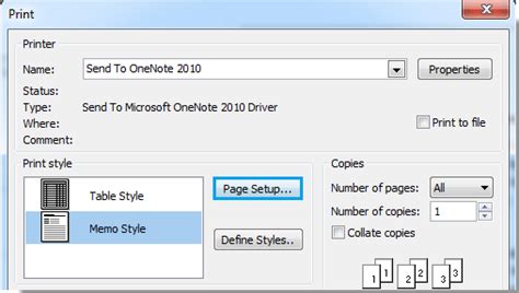 How To Print Current Printing Date Or Page Numbers On Emails In Outlook