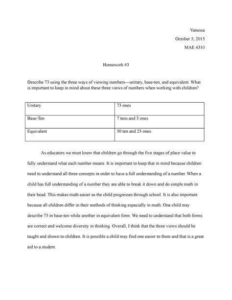 Seminar Assignments Journal Homework Assignment Vanessa October 5 2015 Mae 4310 Homework