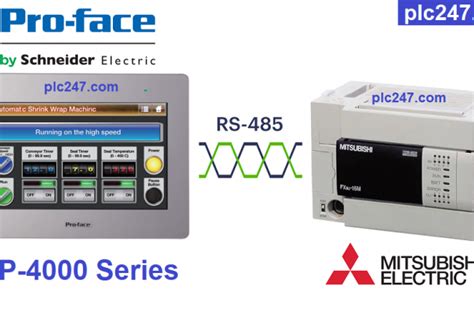 Mitsubishi FX5U "Modbus RTU" Omron E5CC Tutorial - plc247.com