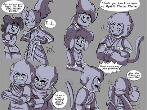 Intense Conversation Between Cartoon Characters