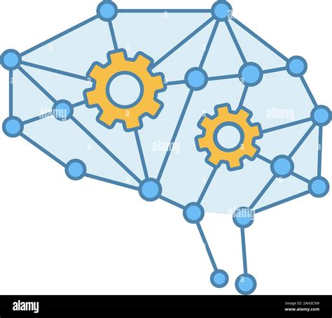 Deep Learning Ai Color Icon Neurotechnology Digital Brain Neural