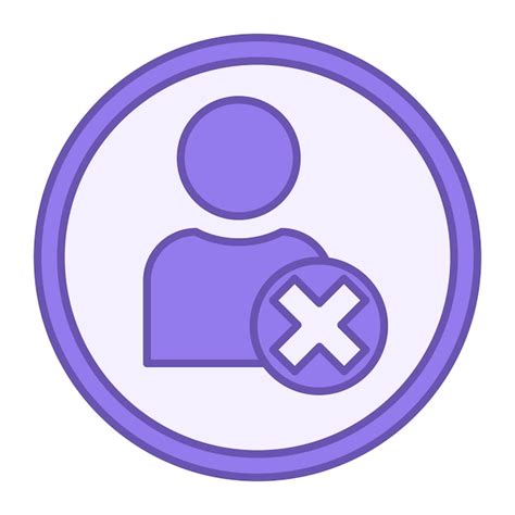 Premium Vector Colored Delete User Icon