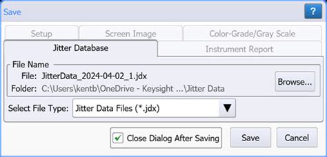 Jitter Database Files