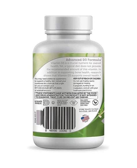 Zahler Vitamin D3 3000 Iu 250 Softgels Macys