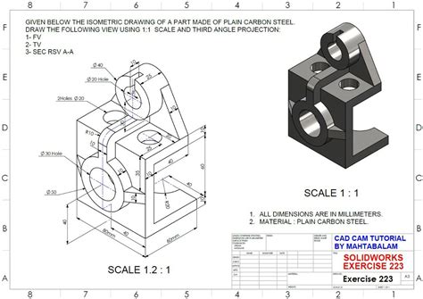 Solidworks Tutorial For Beginners Exercise 223 In 2025 Solidworks Tutorial Solidworks