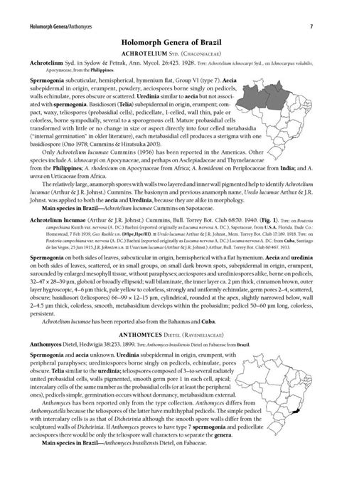 Illustrated Genera Of Rust Fungi Of Brazil Nhbs Field Guides And Natural History