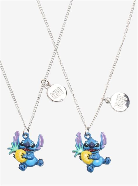 Disney Lilo And Stitch Pineapple Best Friend Necklace Set Hot Topic