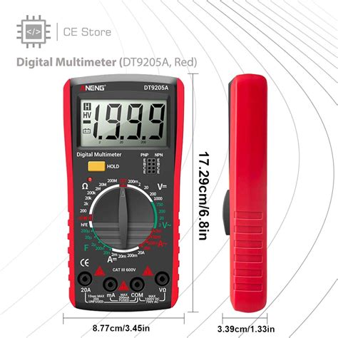 Digital Multimeter (DT9205A) | CE Store