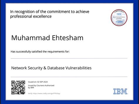 Muhammad Ehtesham On Linkedin Im Happy To Share That Ive Obtained A