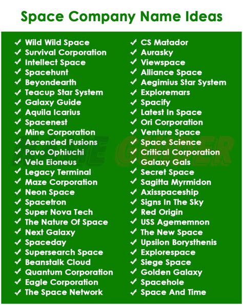 450 Space Company Name Ideas 2023 Name Guider
