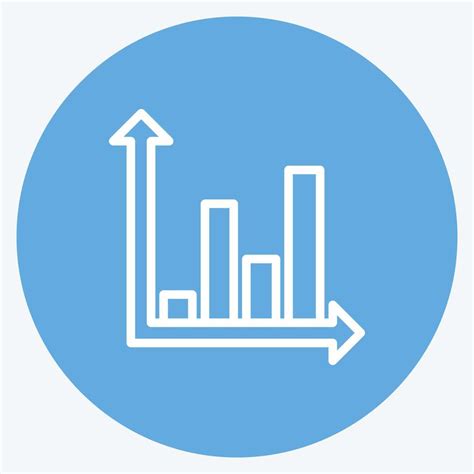 Icon Statistical Analysis Suitable For Data Analytics Symbol Blue