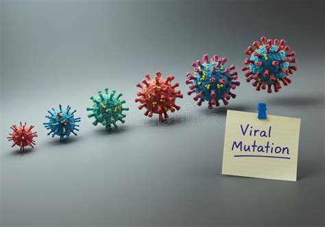 Viral Variants How Mutations Affect Function Stock Illustration